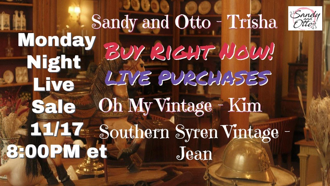 Curated Live Sale Incredible Deals on Unique Vintage Finds! | Nov 17 ...