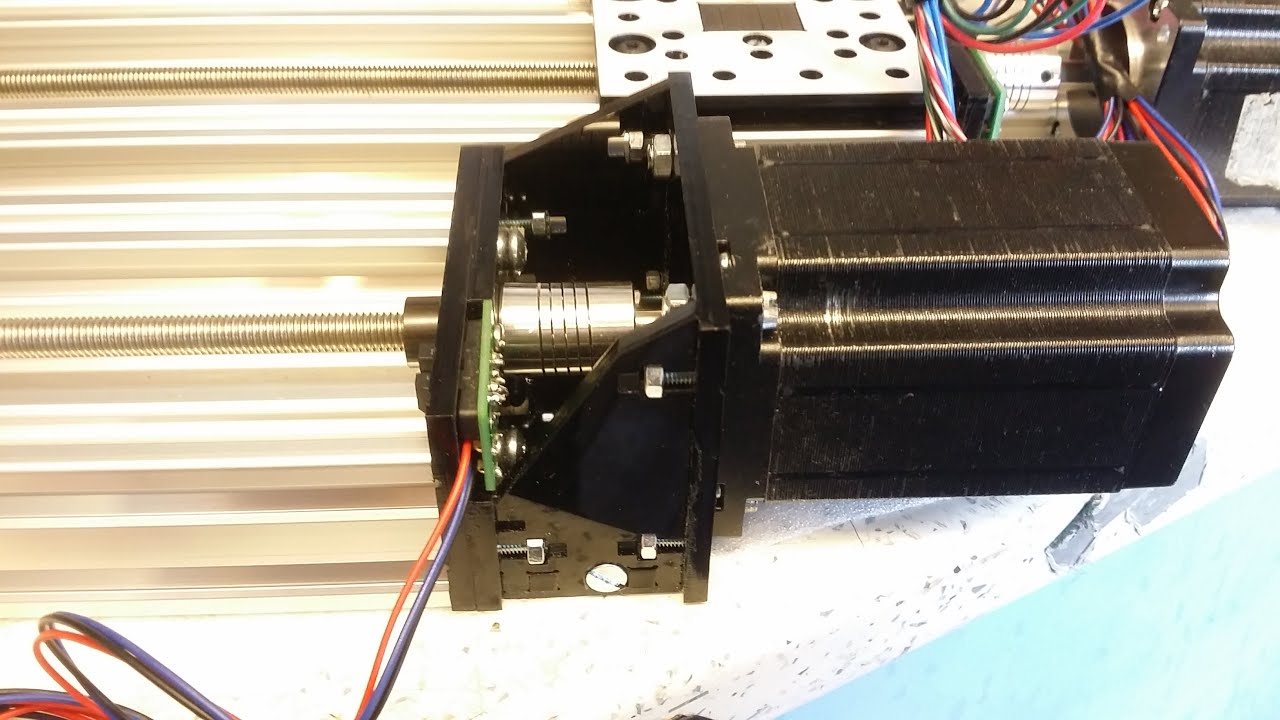 Stronger motor mount for C-Beam: Cnc router blog 5 - YouTube