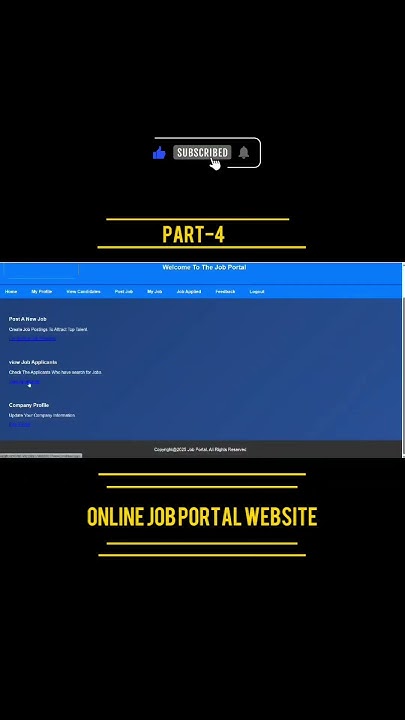 Online Job Portal Website./Full FreeSource Code Available.#shorts # ...