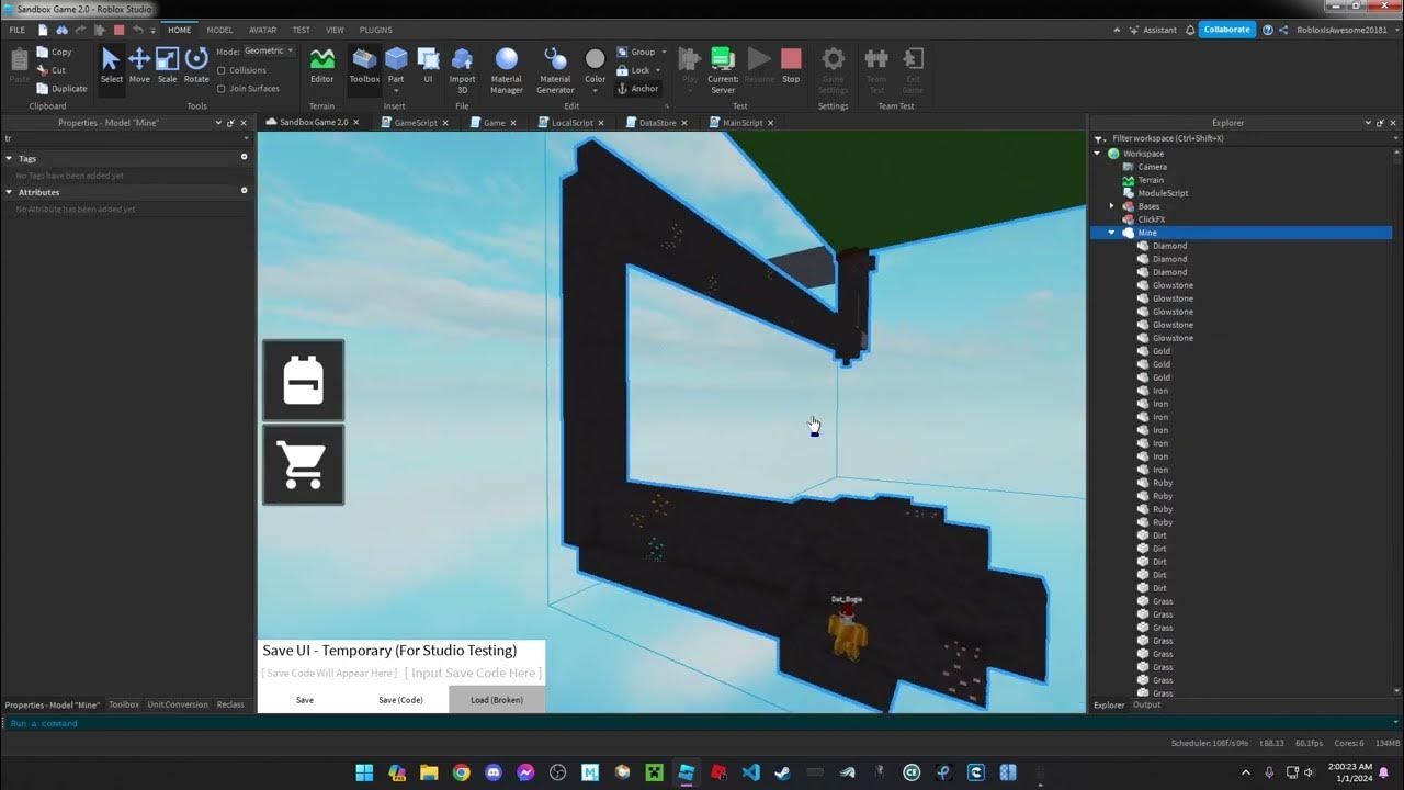 Simple Procedurally Generating Mining System | Roblox Studio - YouTube