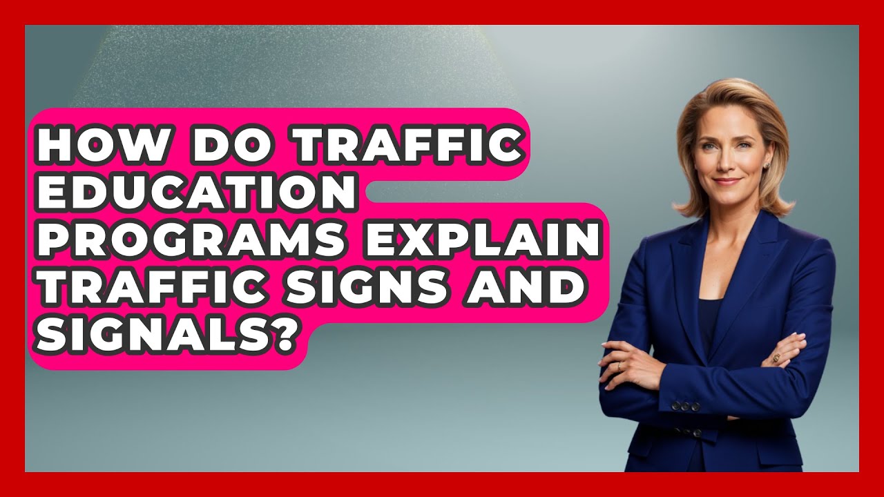 How Do Traffic Education Programs Explain Traffic Signs And Signals ...