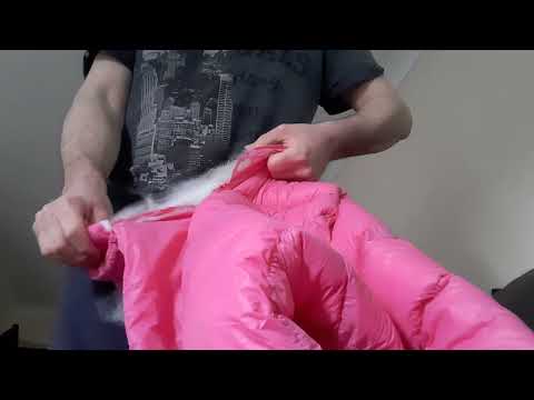 Ripping pink nylon puffer jacket #ripping #pink #streetwear #pufferjacket #asmr #streetapparel