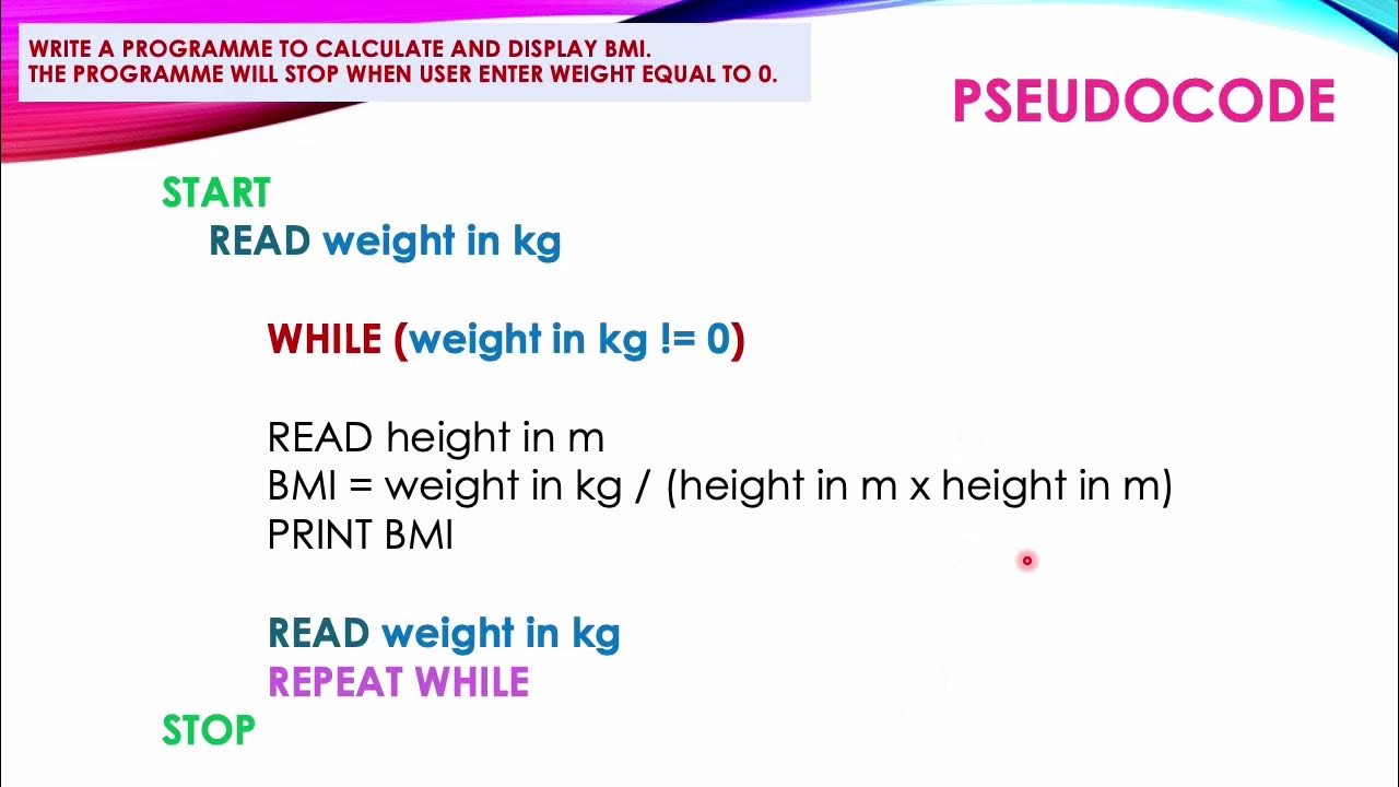 Repetition - Sentinel-controlled (Pseudocode) - YouTube