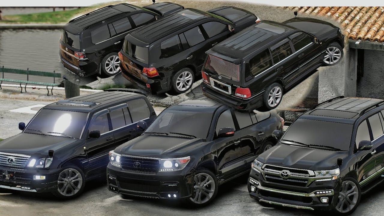 Land cruisers gang 🖤🔥| Lc200, lc100 - Logitech g27 gta5 gameplay - YouTube