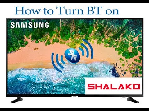 How to turn Samsung Smart Tv Bluetooth on - YouTube