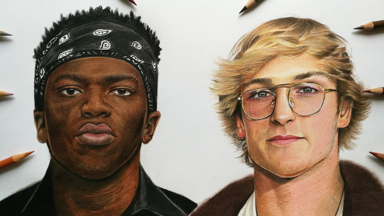 Drawing KSI vs Logan Paul - YouTube