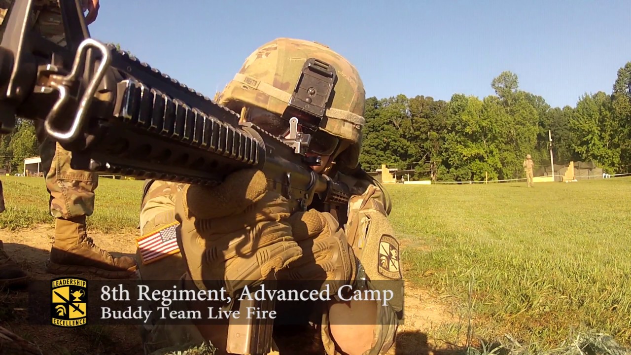 Buddy Team Live Fire | 8th Regiment, Advanced Camp 2019 - YouTube