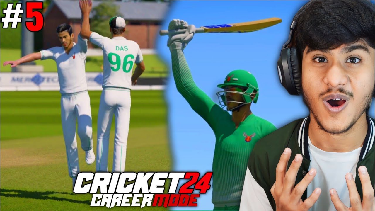 🔥 FIRST FIFTY & FIFER AND MUCH MORE! | CRICKET 24 CAREER MODE #5 - YouTube