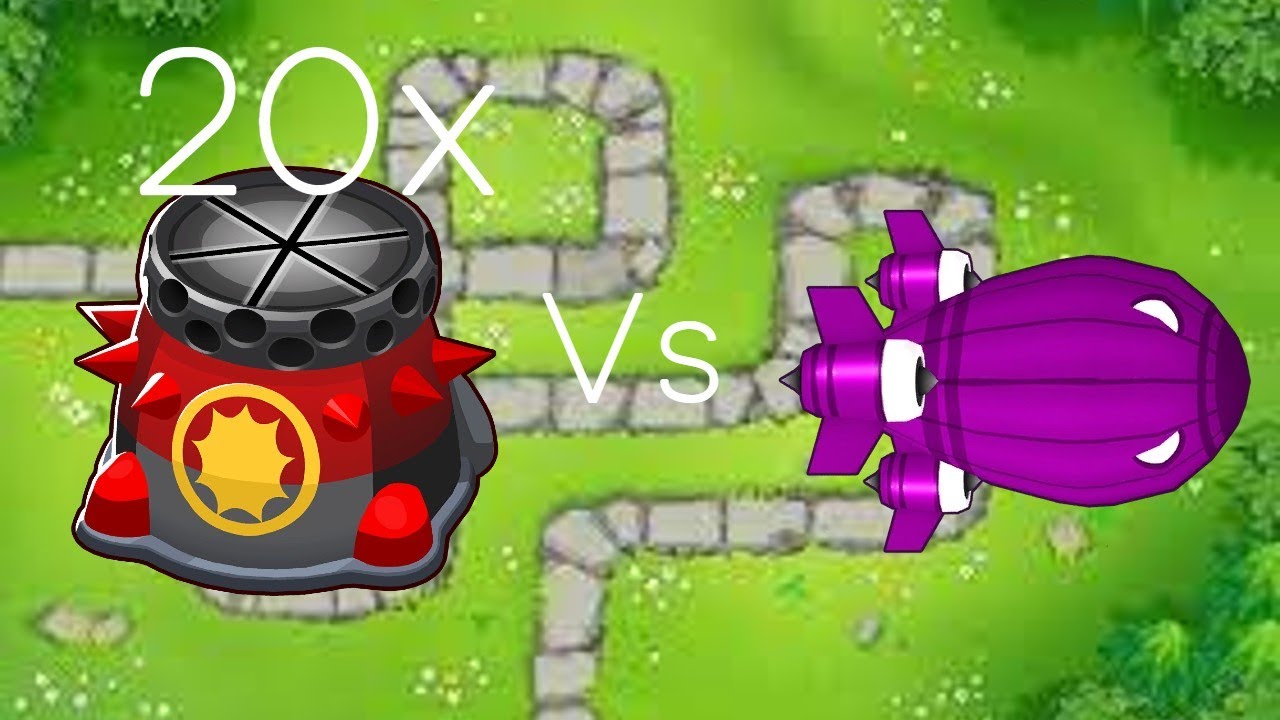 20 Spiked Balls VS 1 BAD (Bloons Td 6) - YouTube