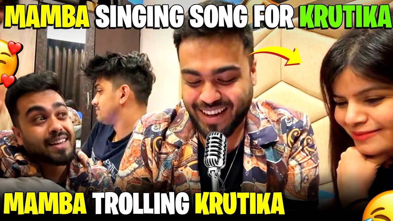 Mamba singing song for Krutika 🥰 Mamba trolling Krutika & Adi😂 Mamba ...