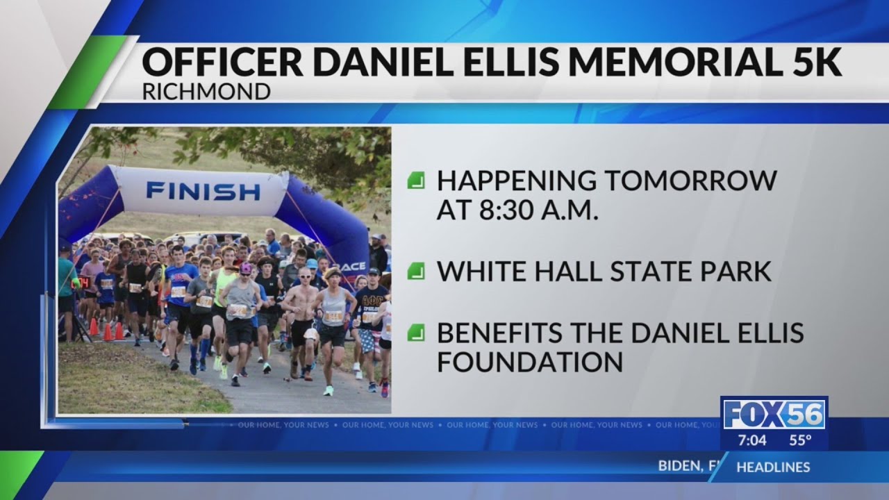 5K to honor Richmond Police Officer Daniel Ellis - YouTube