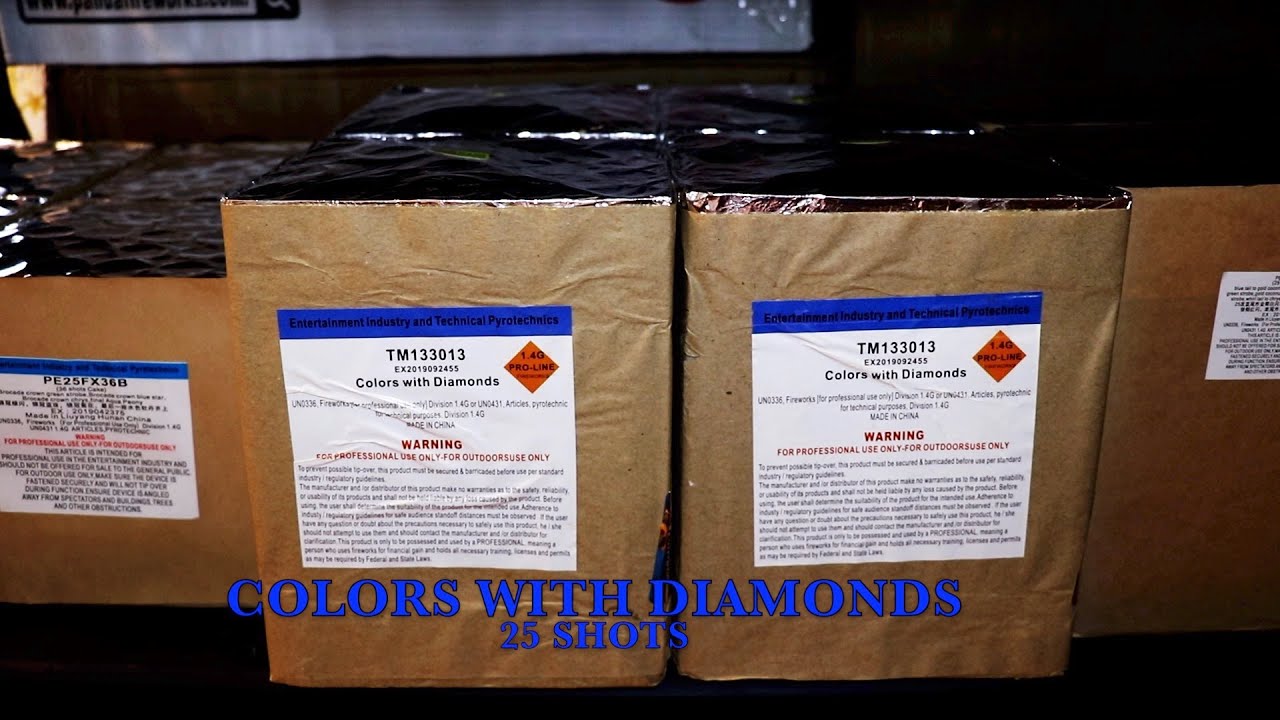 Colors With Diamonds Firework - YouTube