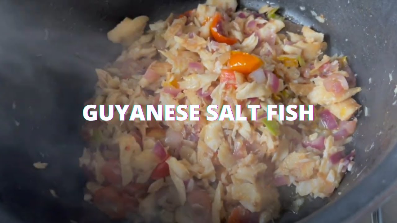 Guyanese Salt Fish Recipe in Burl's Kitchen | How To Make Salt Fish ...