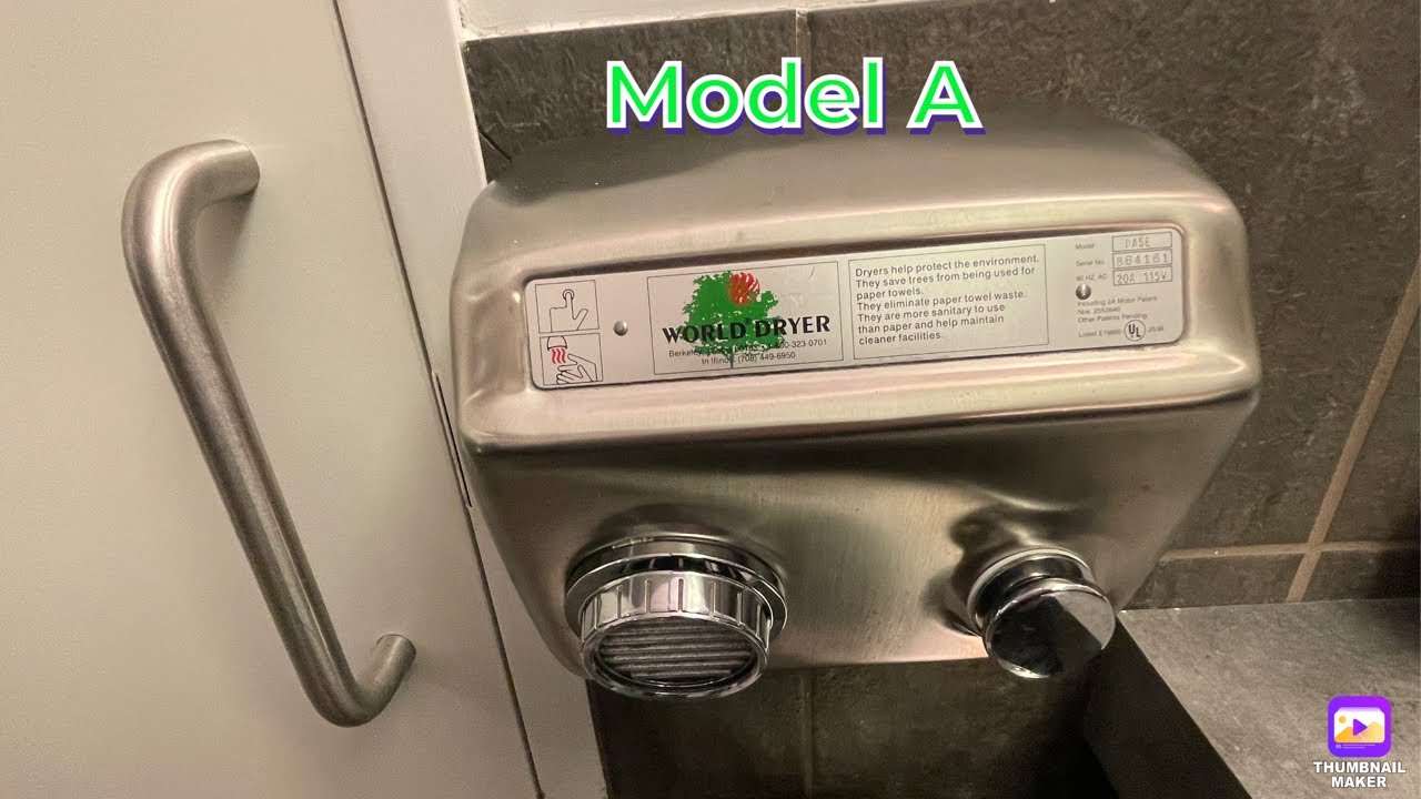 A world dryer model A with the E nozzle at Crate and Barrel in oakbrook center in oakbrook IL ...