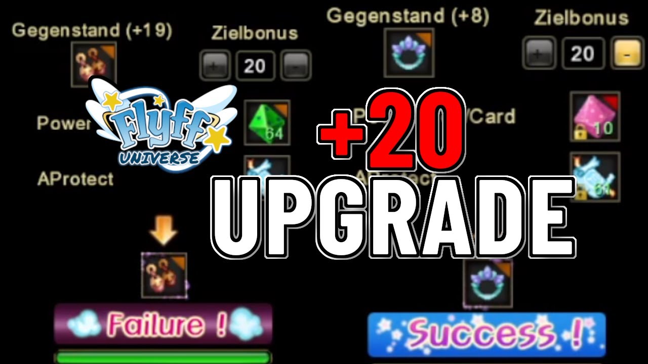 Flyff Universe - +20 Schmuck Upgrade mit über 2.000x APROTECT - YouTube