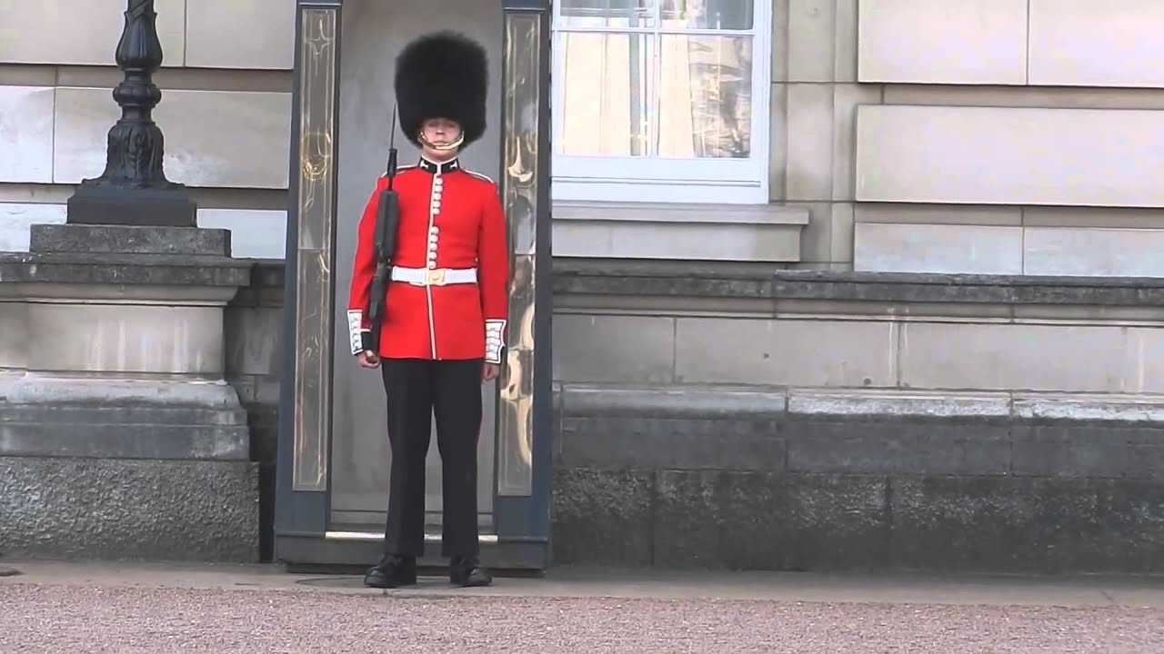 Buckingham Palace guard slips and falls in front of hundreds of ...