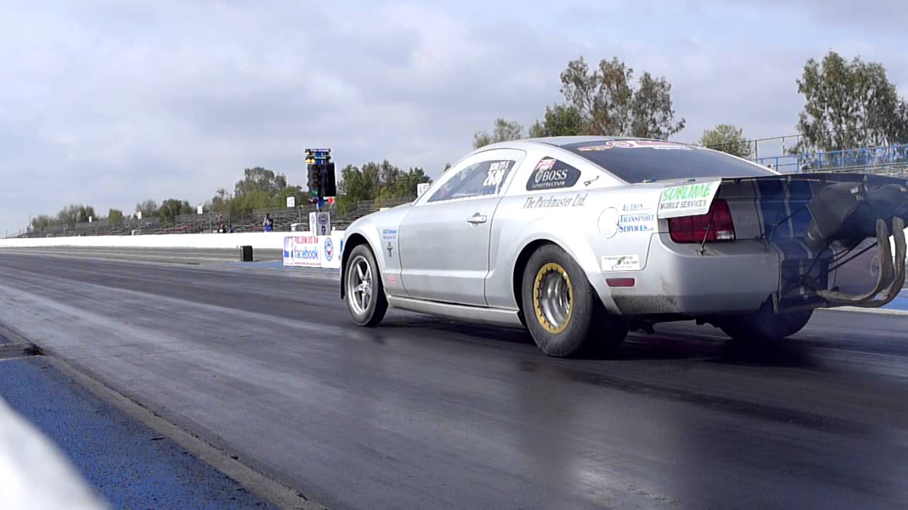 6 second Drag Radial car launches in slow motion gt500 HD - YouTube