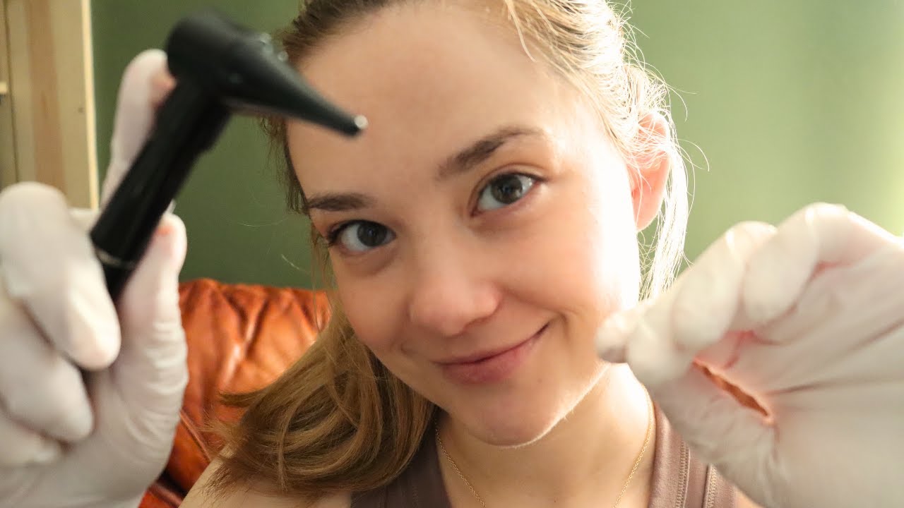 ASMR EAR EXAM & MASSAGE ROLEPLAY! Cleaning, Scraping, Gloves, Minimal ...