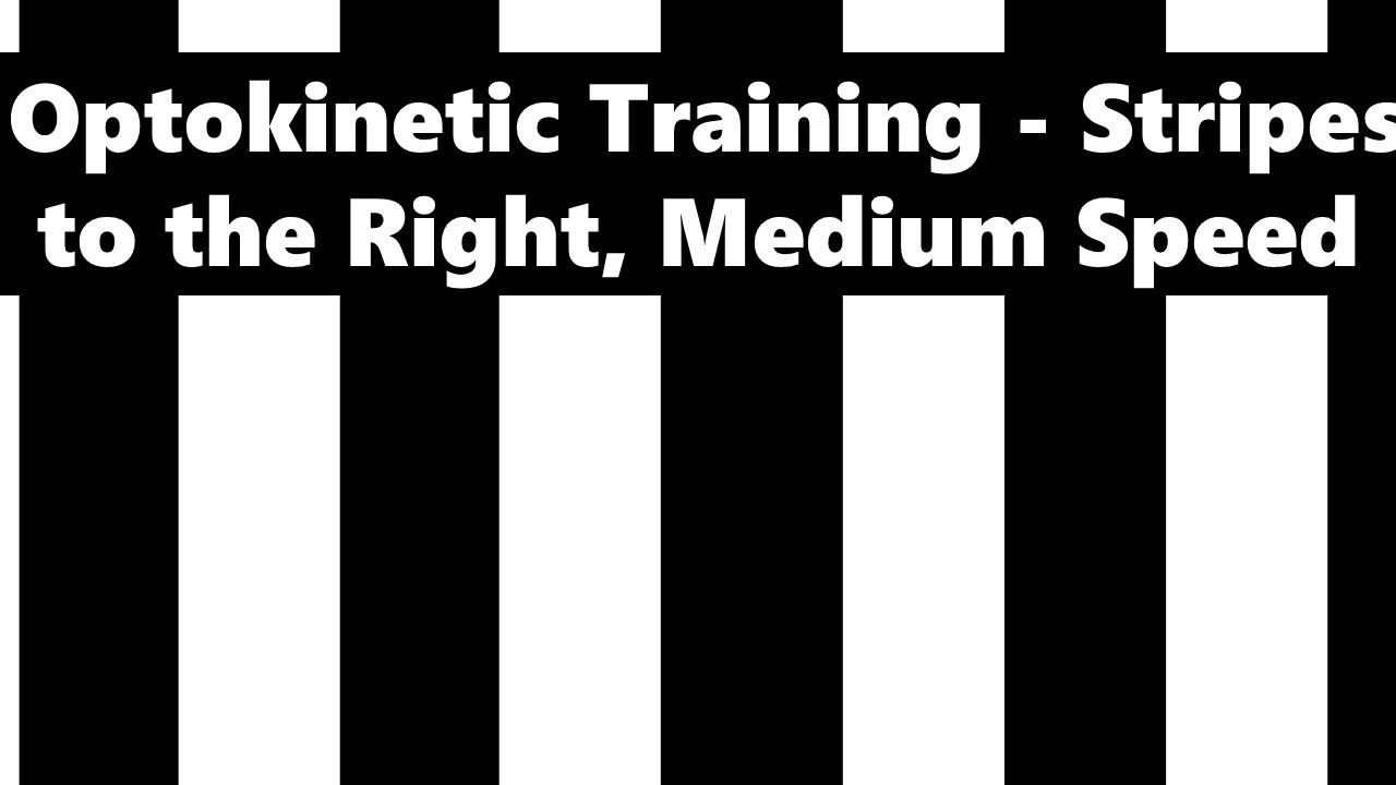 Optokinetic Training | Stripes to the right, medium speed - YouTube