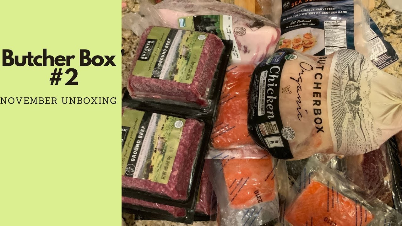 Butcher Box November 2020 unboxing - YouTube