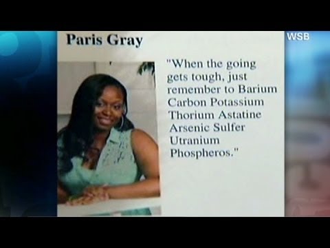 Student uses periodic table for mischief