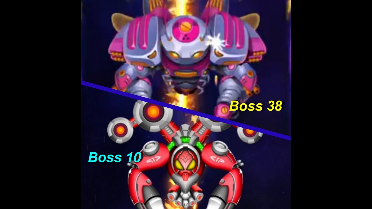 Space Shooter. Boss 10 or Boss 38. Have you pumped the Boss? - YouTube