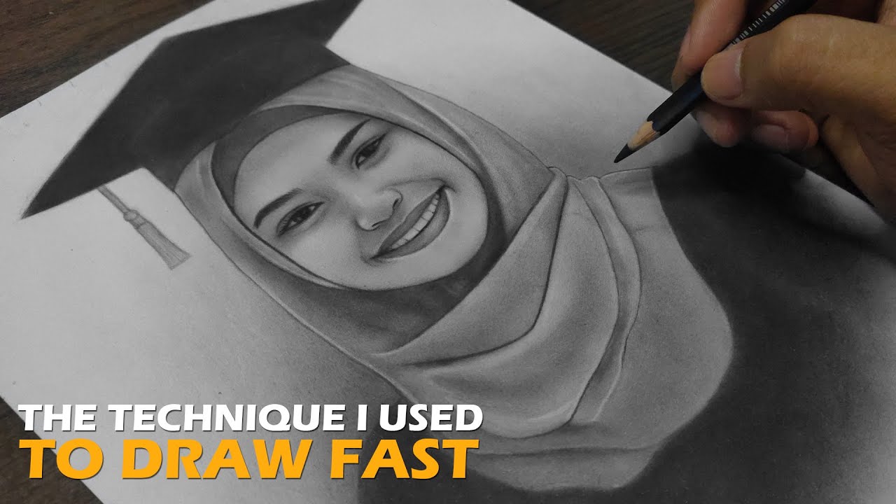 How I Draw Commission Portraits Easily - YouTube