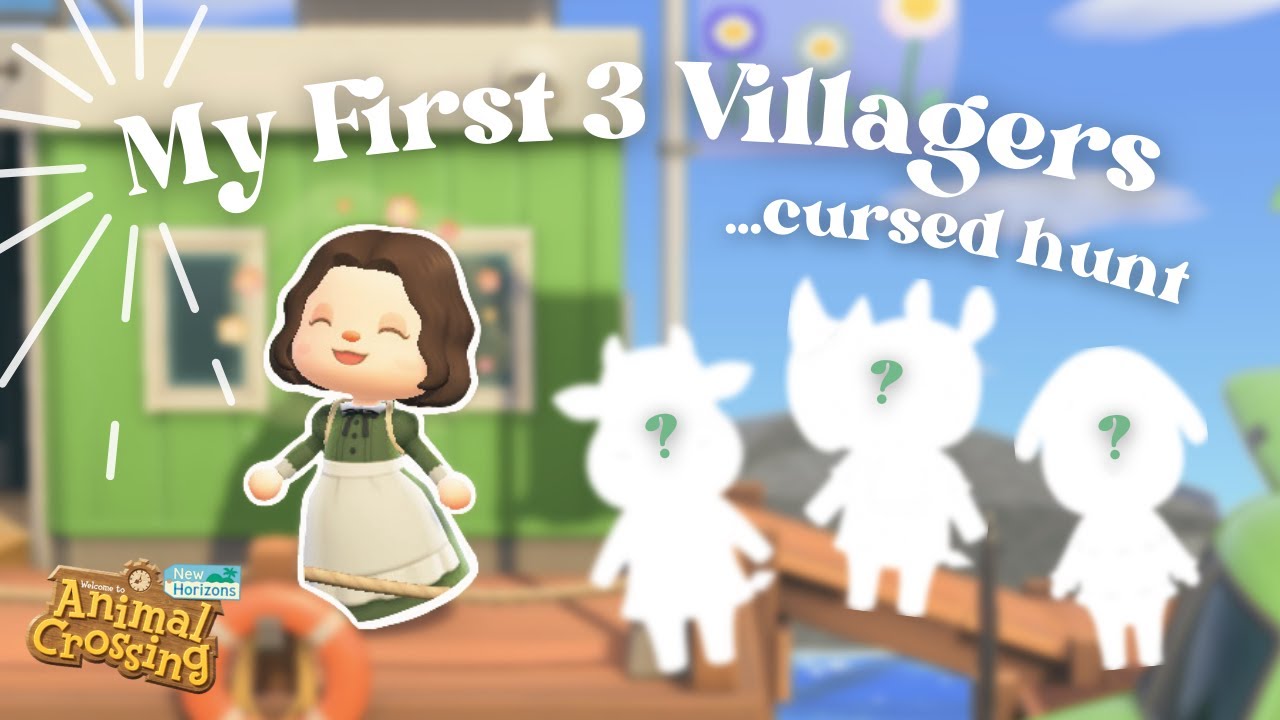 A very cursed but successful first villager hunt! ACNH Dewdrop #2 - YouTube