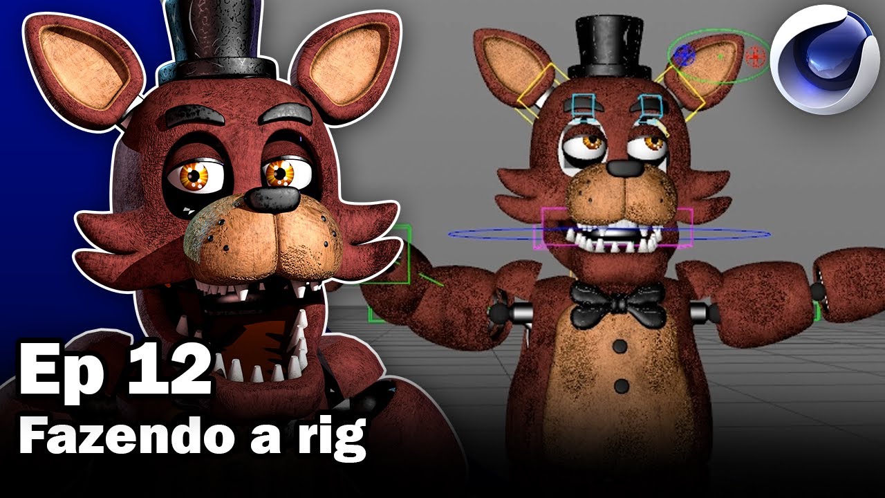 Como fazer um animatronic estilo FNAF no Cinema 4d: Fazendo a rig ...