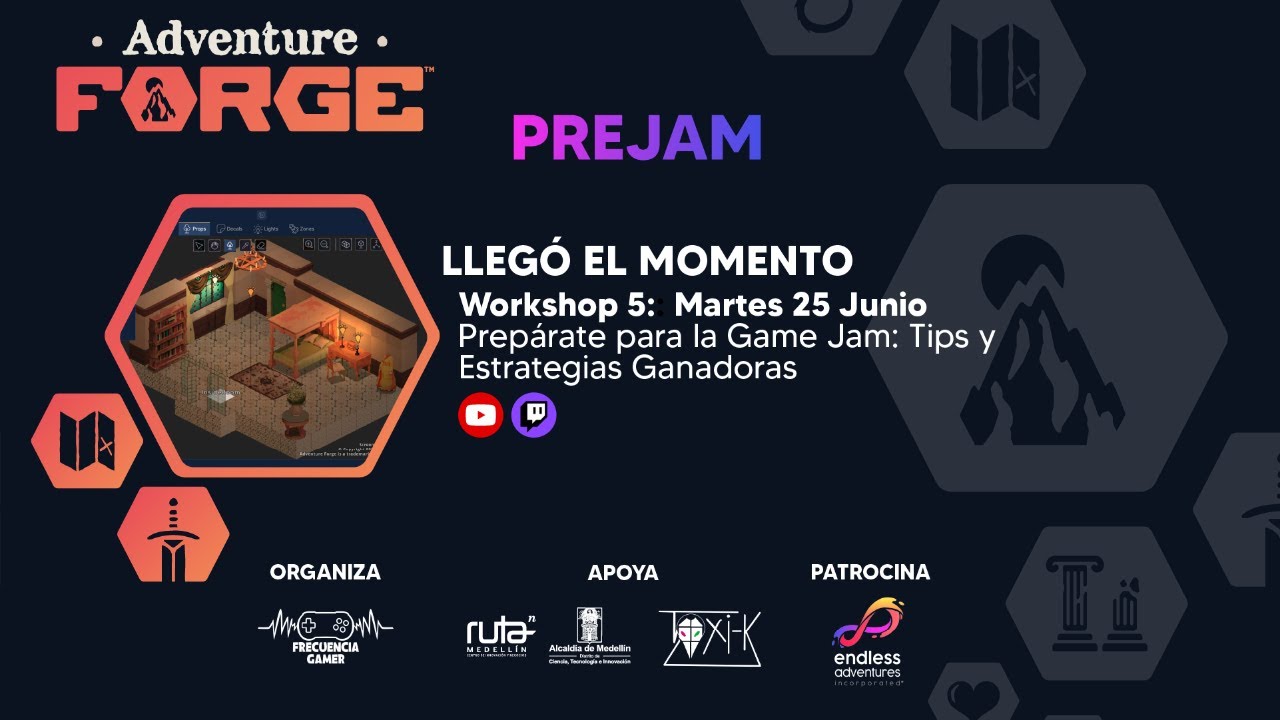 ADVENTURE FORGE JAM - Prepárate para la Game Jam: Tips y Estrategias ...