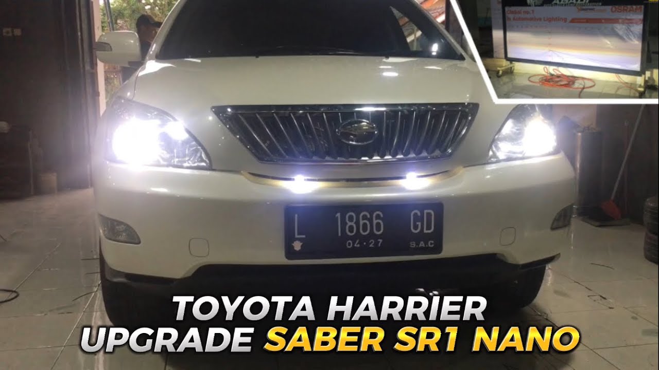 Toyota Harrier Upgrade Mini Projie Saber SR1 Nano! - YouTube