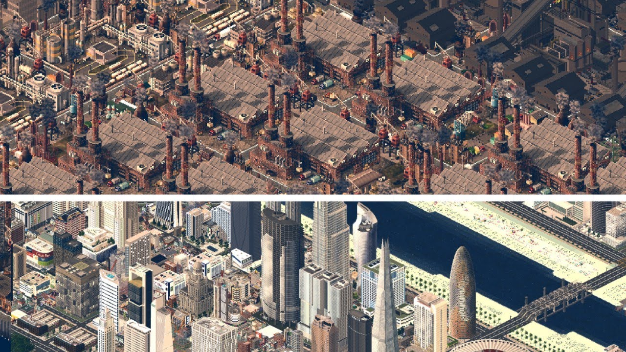 I destroyed the city full of pollution and built a clean city ...