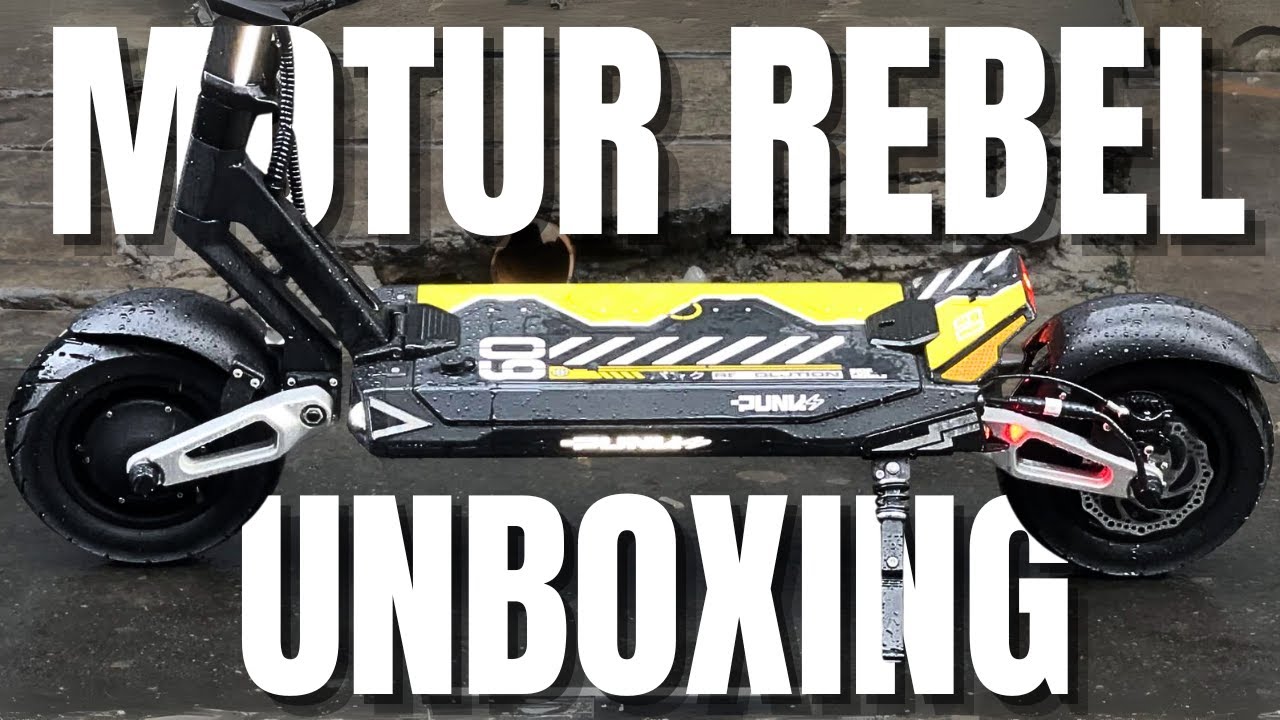 MOTUR REBEL ELECTRIC SCOOTER UNBOXING + FIRST LOOK! - YouTube