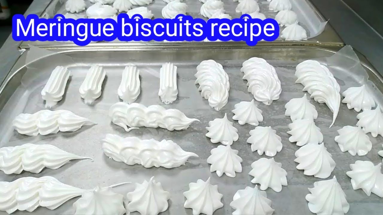 easy meringue recipe | meringue biscuit | meringue cookies - YouTube