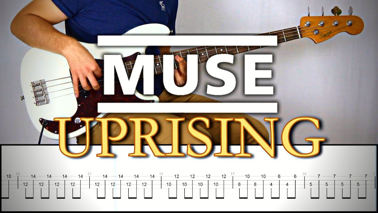 MUSE - UPRISING | Bass Cover Tutorial (FREE TAB) - YouTube