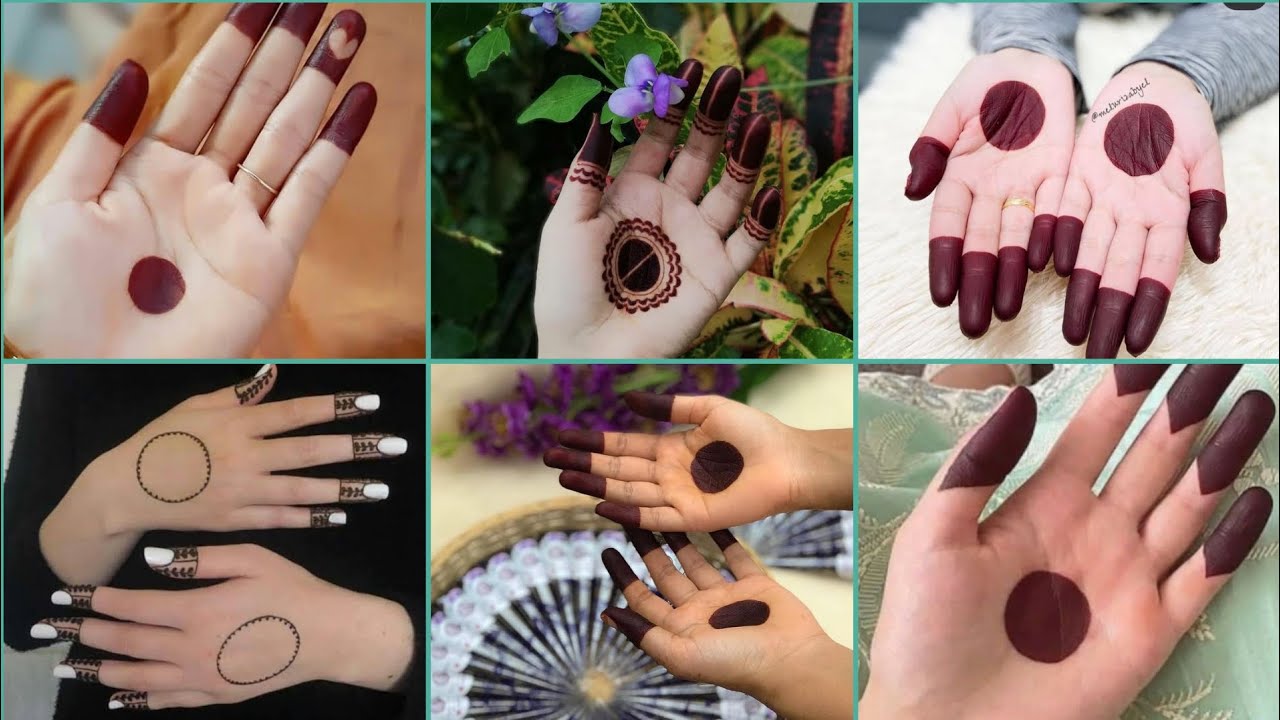 top round mehandi design for hands|latest circle mehndi design|simple ...