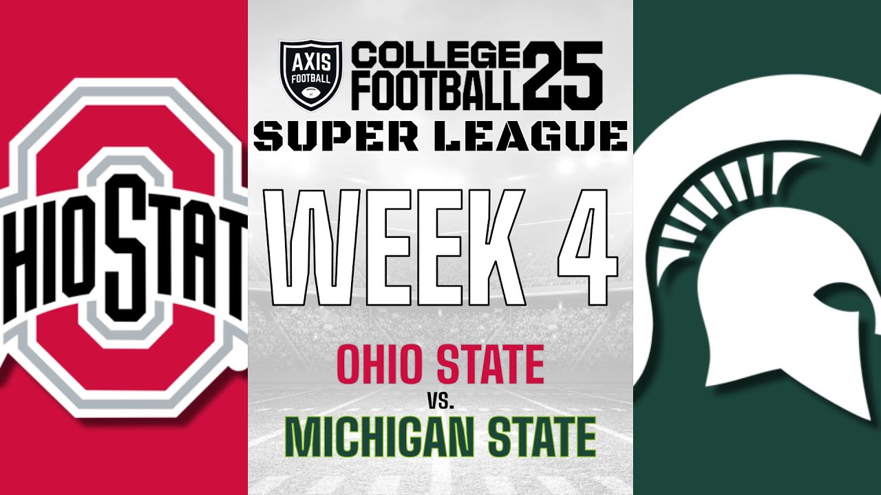 Ohio State at Michigan State | 2024 Rosters | Axis CFB 25 Super League ...