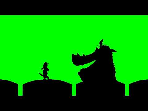 Timon and Pumbaa Interrupt 1 Green Screen