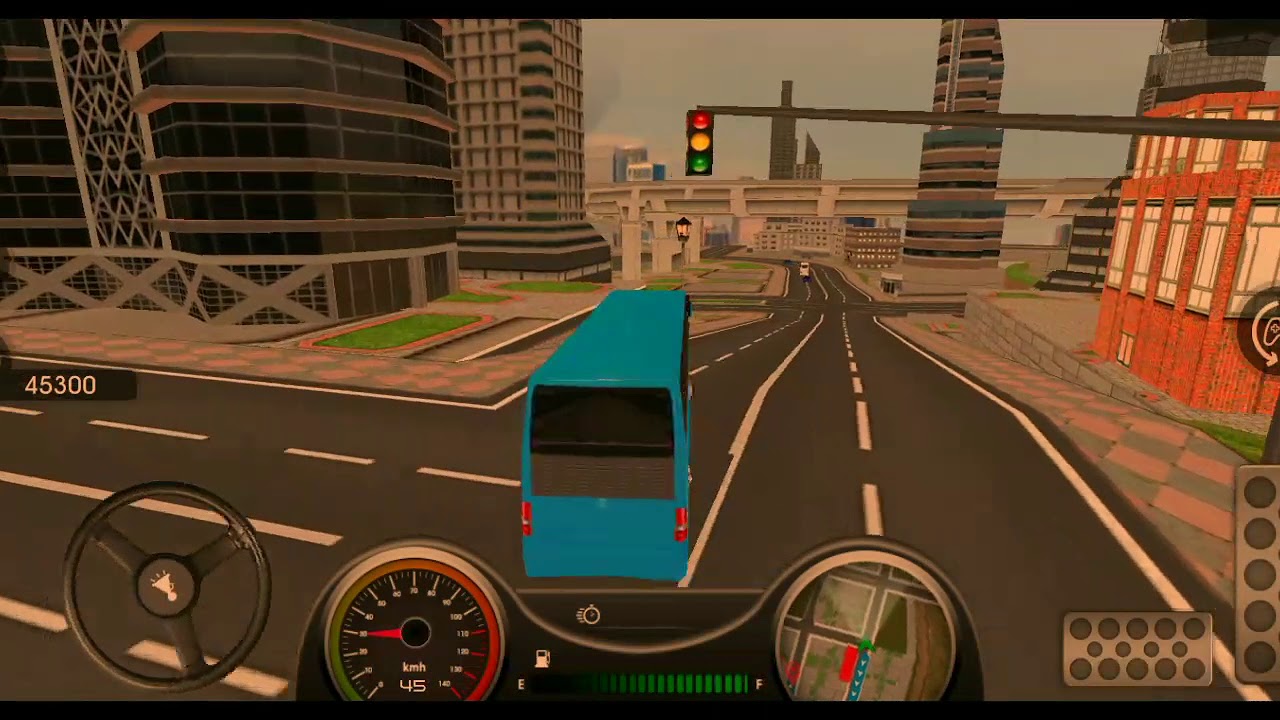 Bus Simulator ||Wheels on the bus || School bus || colour bus song ...