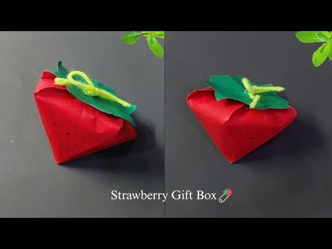 DIY PAPER STRAWBERRY / Paper Crafts For School / Paper Craft / Easy ...