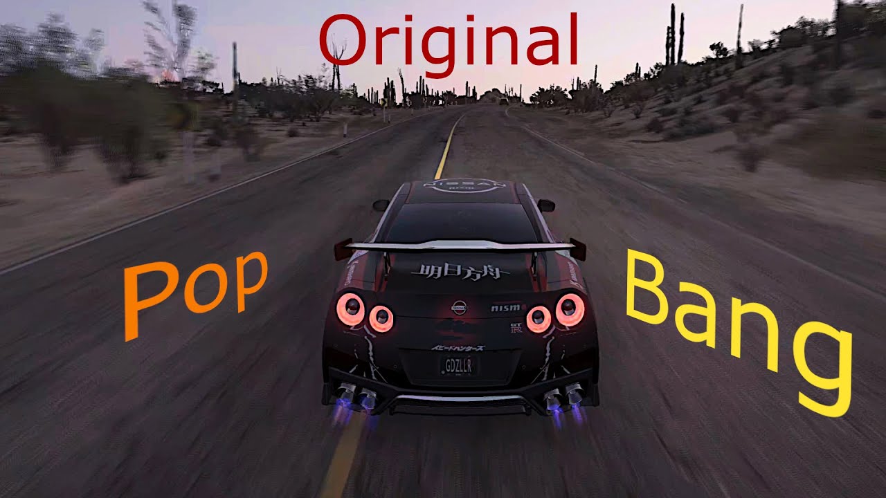 Pop and Bang Nissan GTR FORZA HORIZON 5 - YouTube