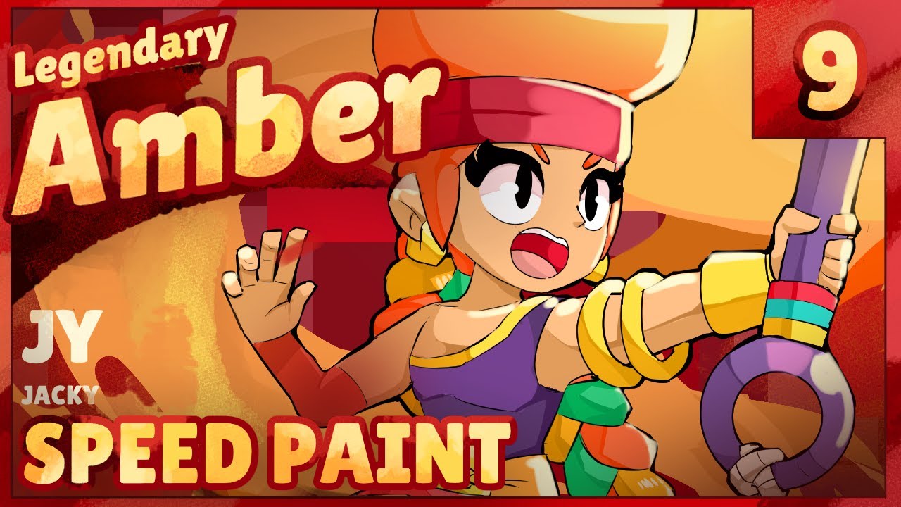 Speed Paint - Amber the new Legendary Brawler - [ Brawl Stars ] fan art ...