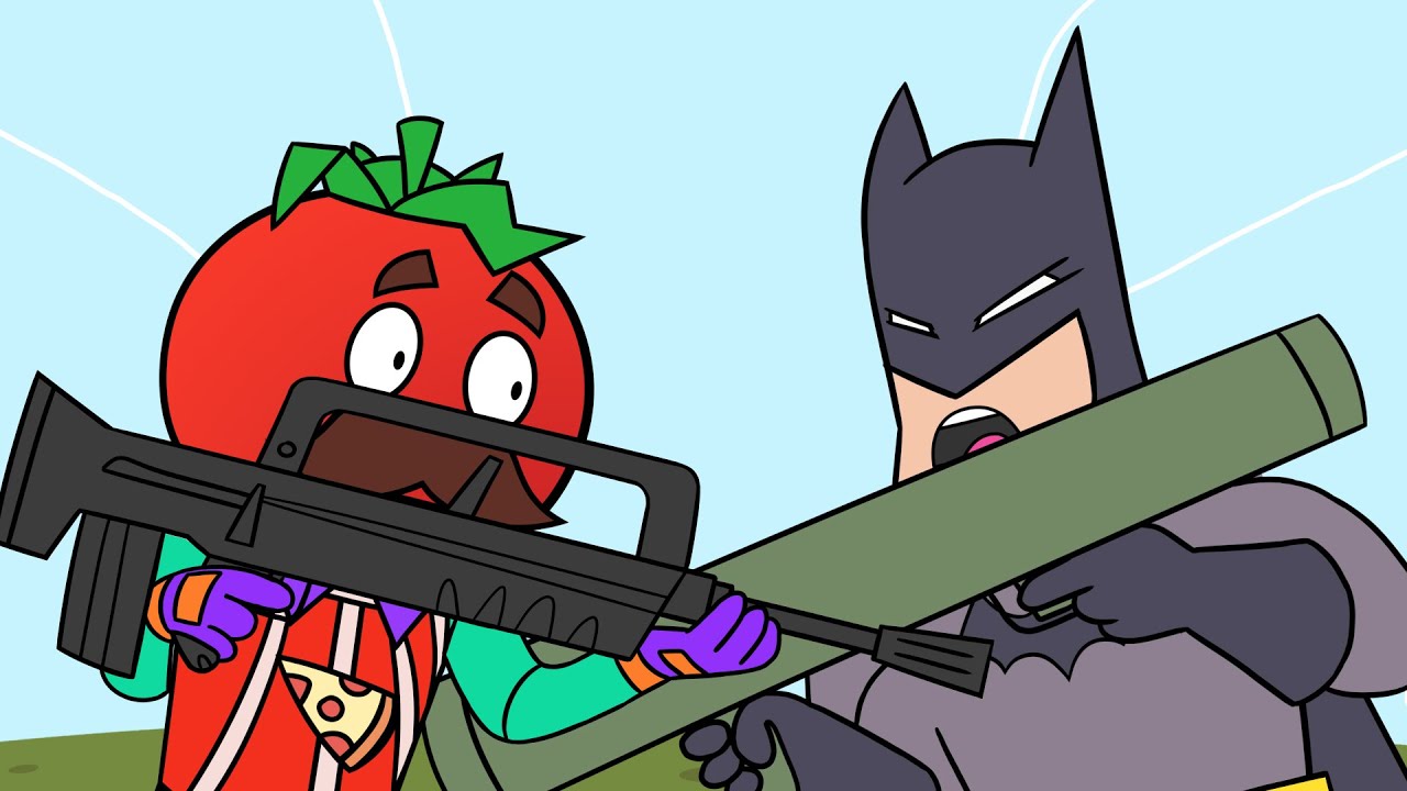 Tomato & Burger: VERSUS BATMAN?! | Fortnite Animation - YouTube