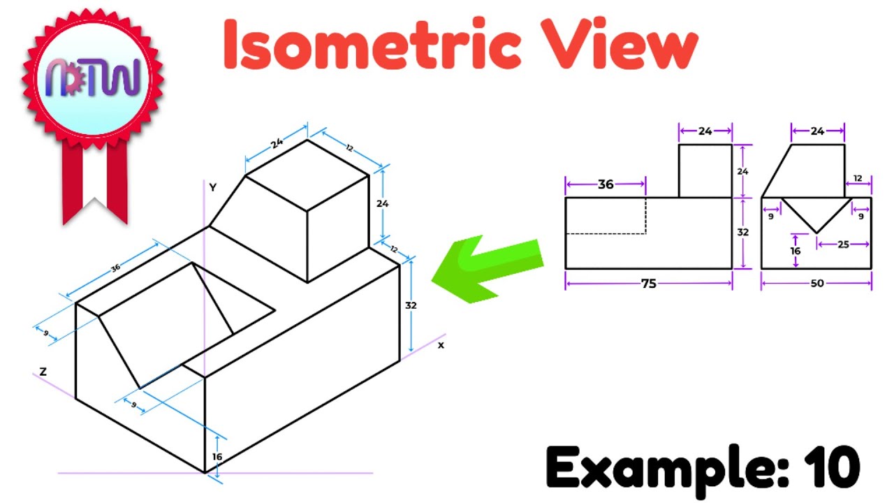 Mastering Isometric Views: Engineering Drawing Tutorial for Beginners ...