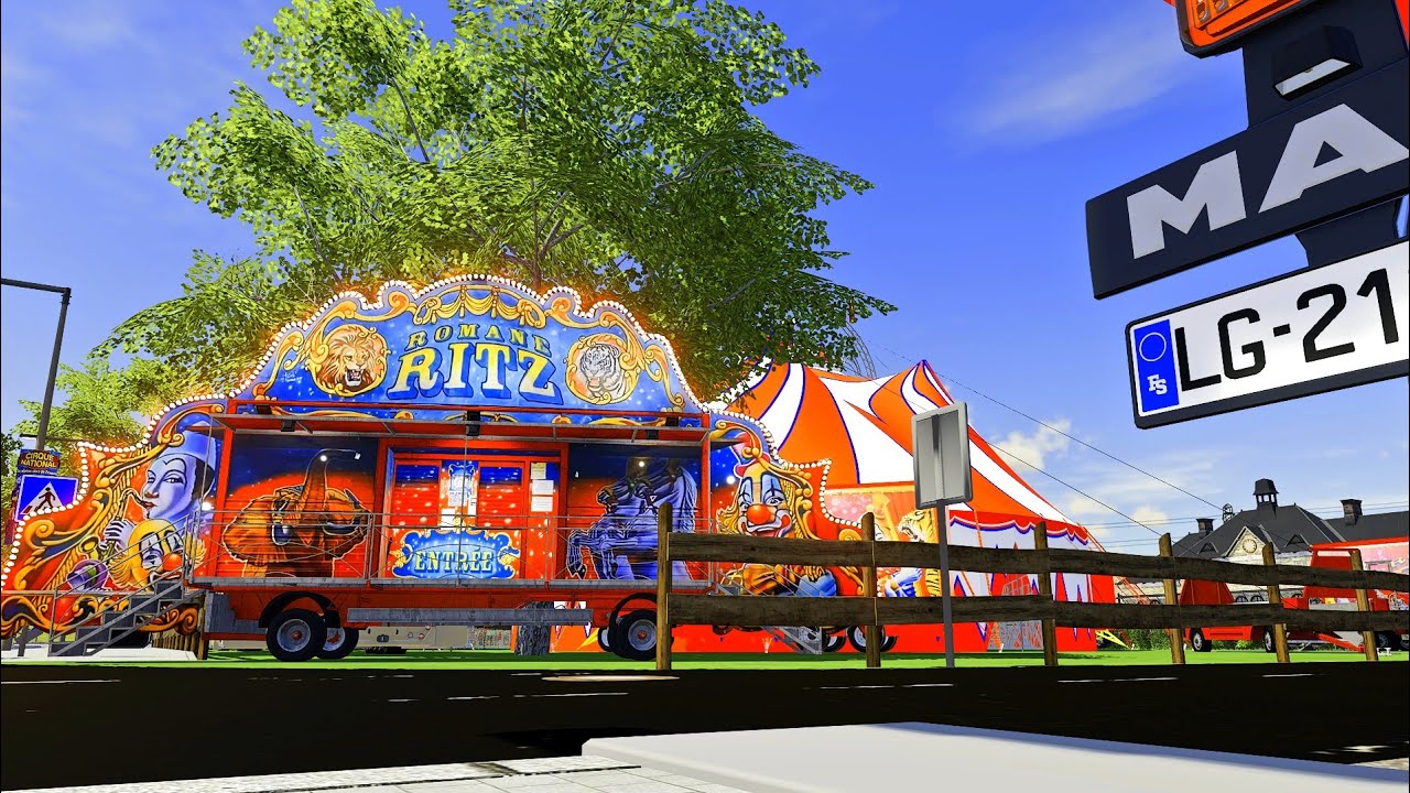 {CIRQUE FS22} Installation du cirque Romane Ritz + spectacles - YouTube