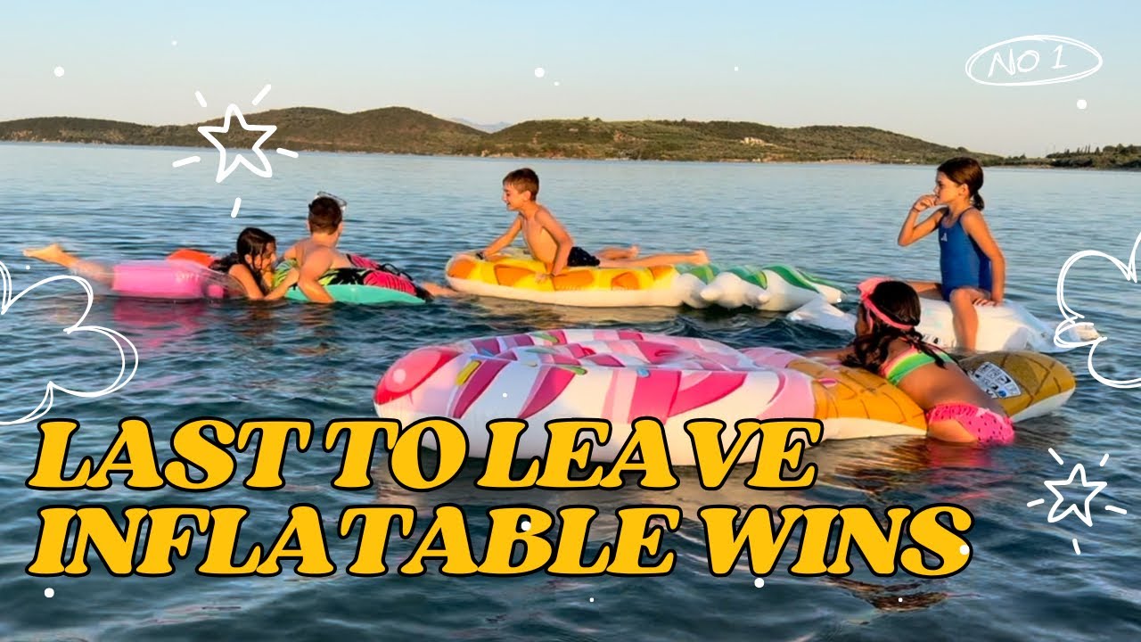 ΠΑΙΖΟΥΜΕ CHALLENGE ΣΤΗ ΘΑΛΑΣΣΑ 🌊 LAST TO LEAVE INFLATABLE WINS # ...