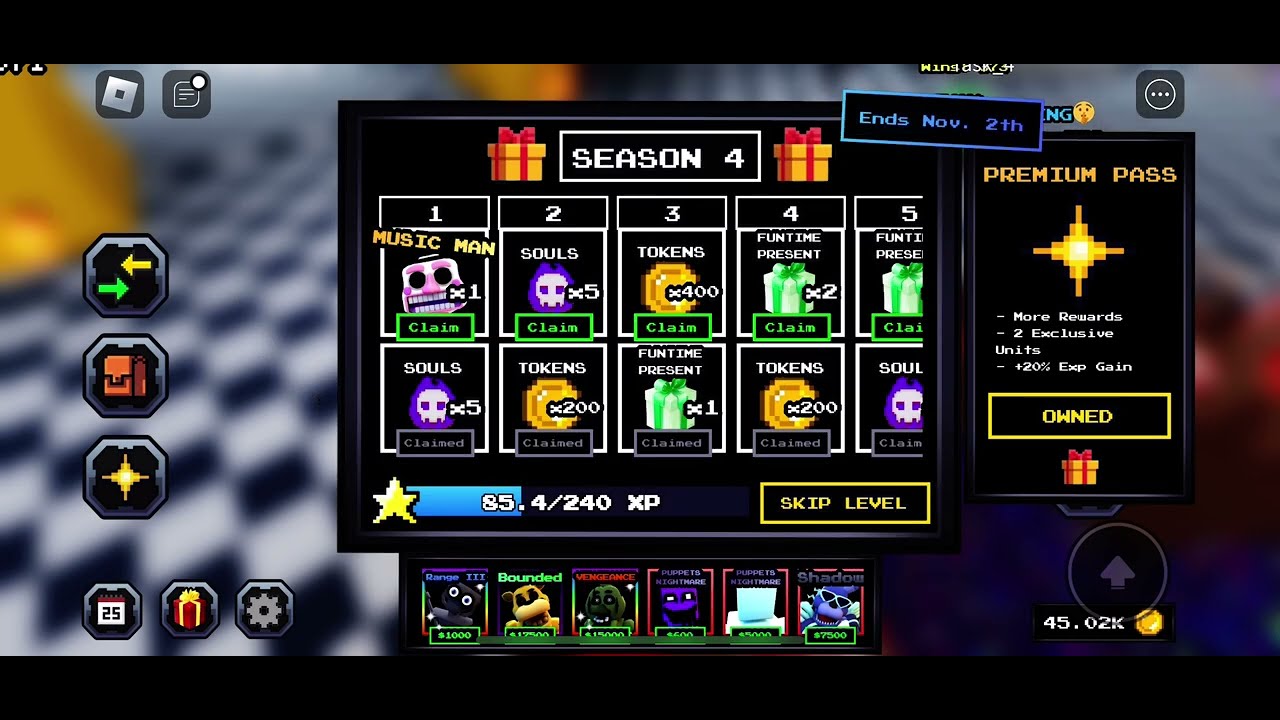 Fntd season pass opening | Five Nights Tower Defense | Fnaf | Five ...