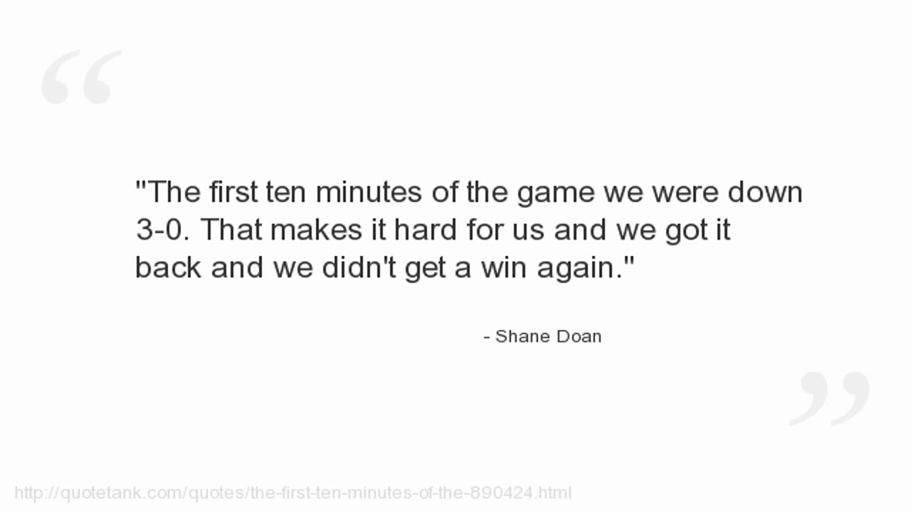 Shane Doan Quotes
