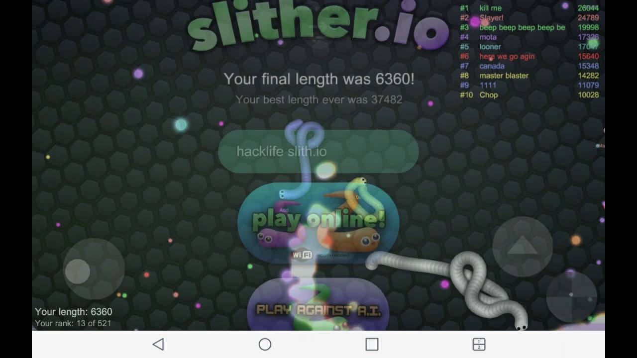 How to HACK slither.io.....read description: ) - YouTube