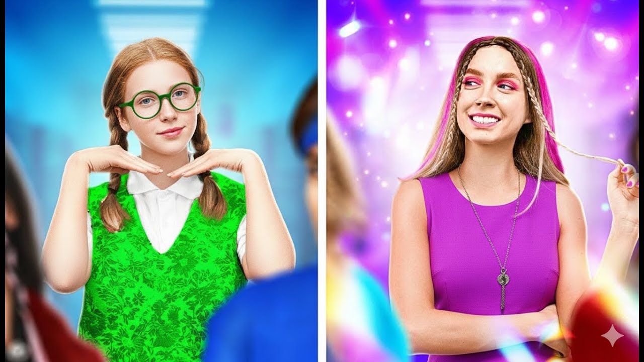 Relooking extrême de geek à fille populaire ! Vêtements économiques ...